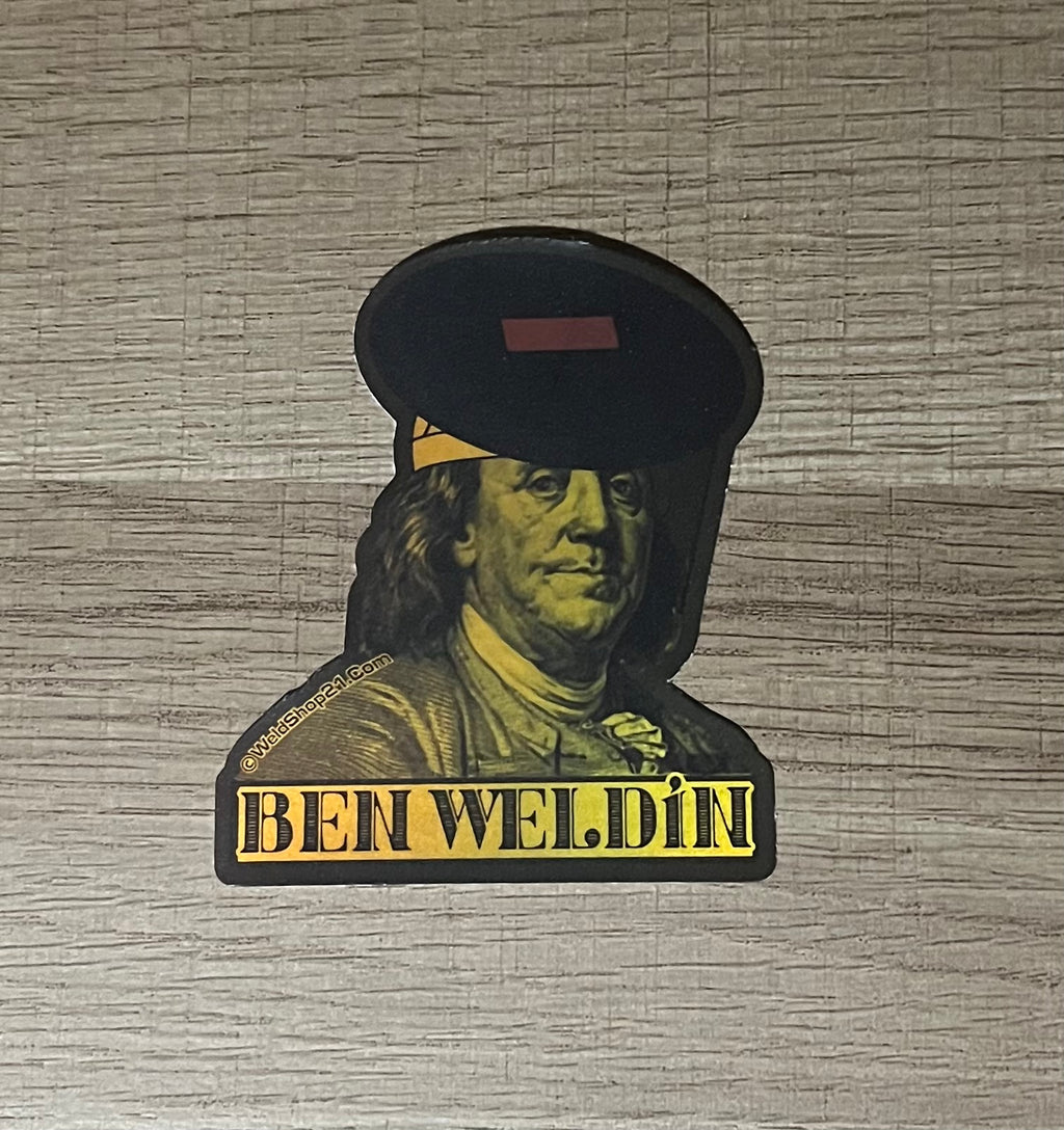 Benjamin Franklin Welder Sticker Gold Edition – WeldShop21